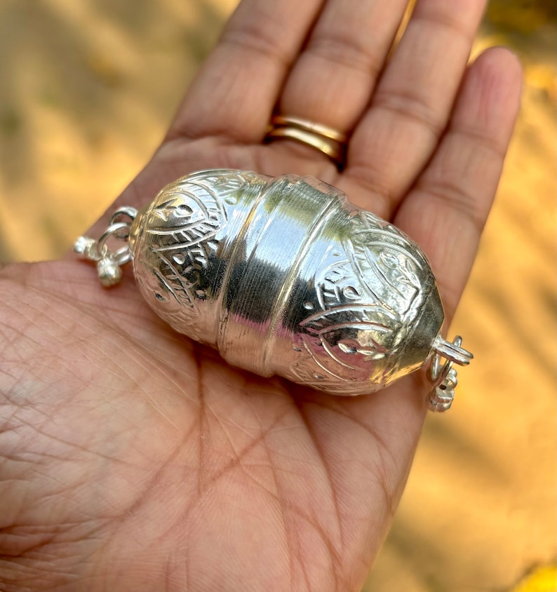 999 Silver Handmade Coconut, Hindu Religious Article, Shriphal, Nariyal ...