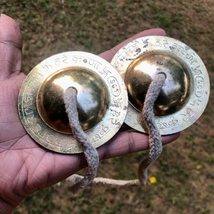 3 Inch Hand Cymbals Metal Manjira Manjeera Manjire Indian Percussion ...