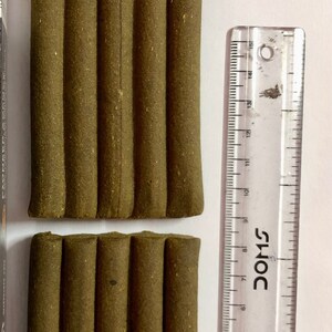 10 Wet Logs DHOOP Soft Moldable Indian GILI, Mixed Fragrances Incense ...