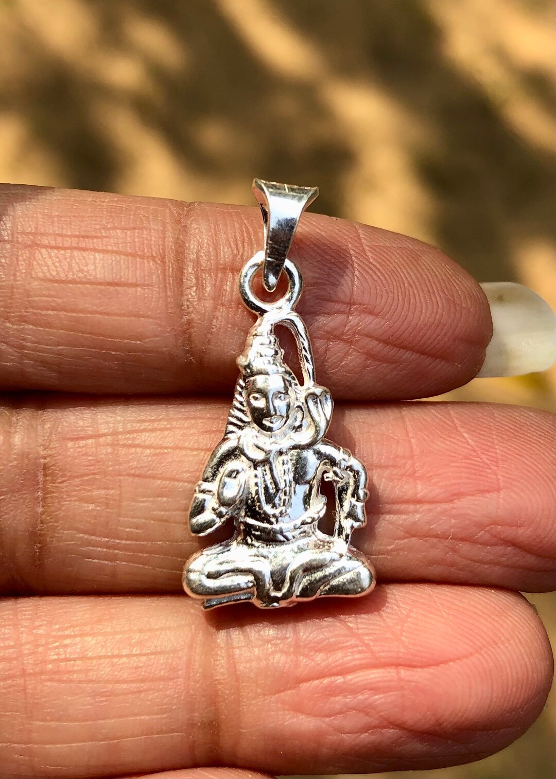 Sterling Silver Lord Shiva Pendant, Handmade Hindu Jewelry - Etsy