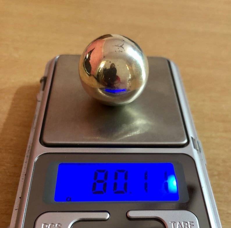 999 Pure Silver Handmade Ball, Temple Pooja, 25mm (80 Gms) - Etsy