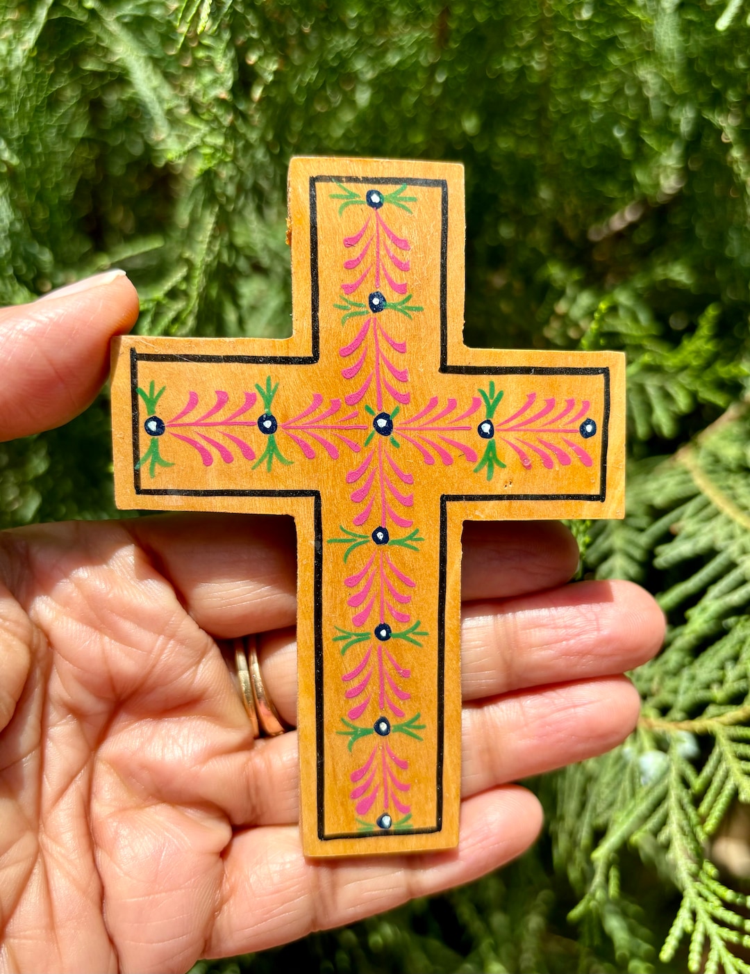 1 Pc Wood CROSS Pendant, Jesus Christ, Wooden Locket Handmade, 10 Cm ...