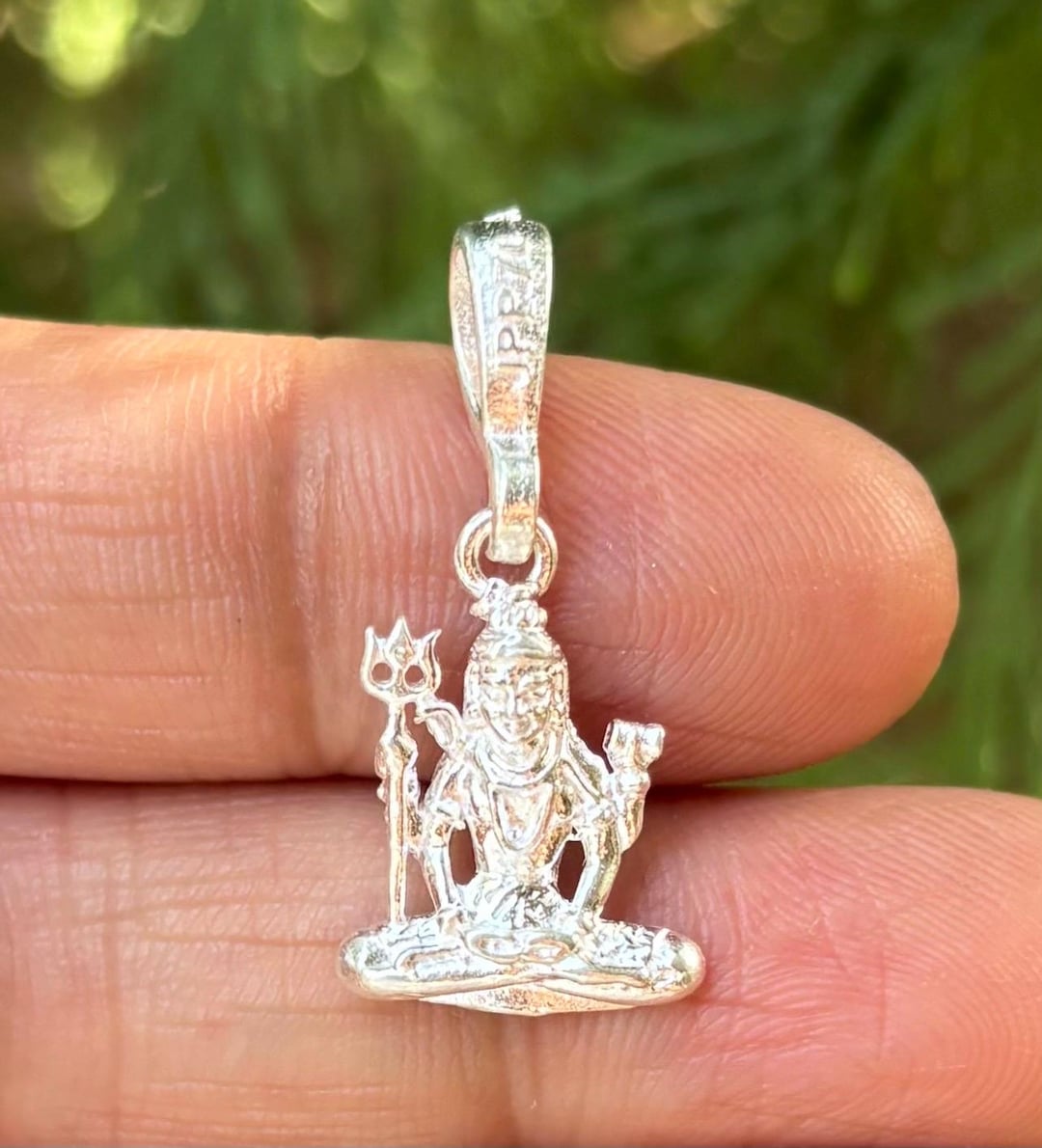 999 Silver Lord Shiva Shiv Jis Pendant, Sitting Shiva, for Wearing, for ...
