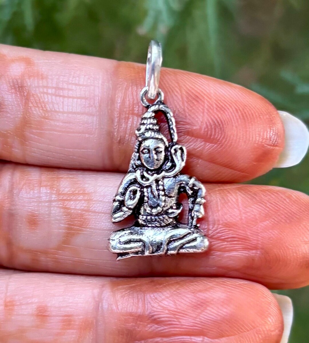 925 Sterling Silver Lord Shivas Shiv Jis Pendant, Sitting Shiva, for ...