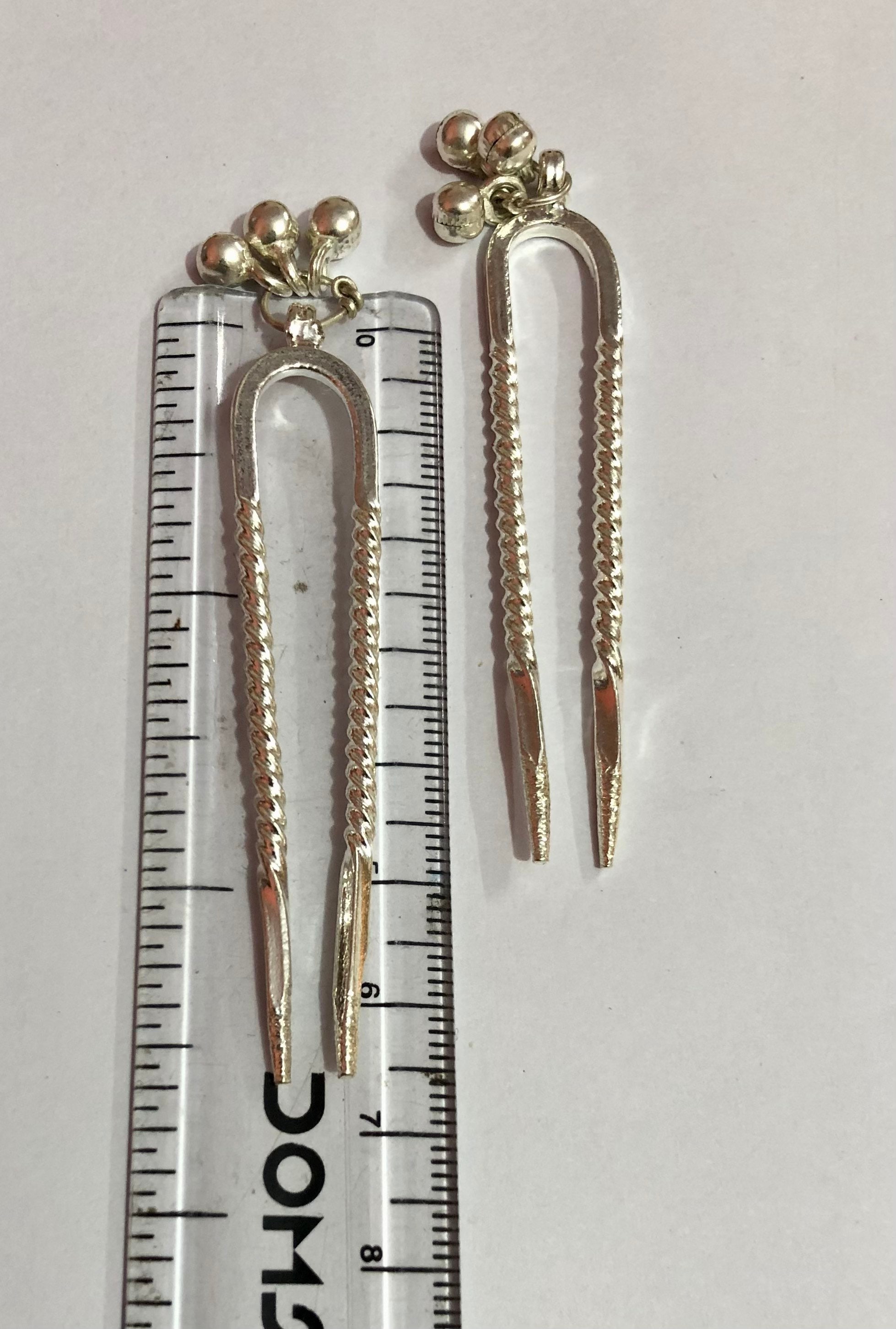 925 Silver 2 Pc Handmade Juda Pin Hair Bun Stick 11 Grams - Etsy