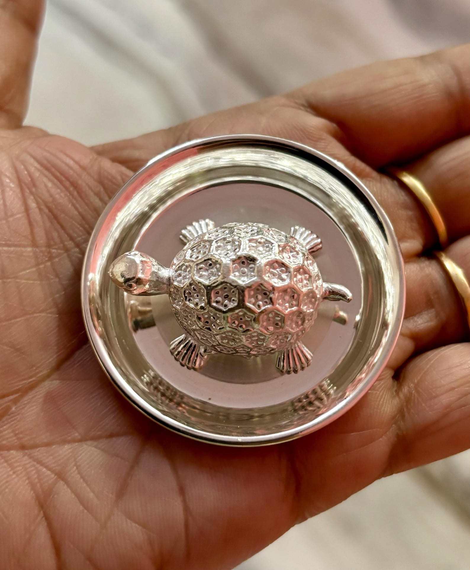 999 Silver Hindu Religious Lord Vishnus Turtle Kachua Kurma Avatar ...