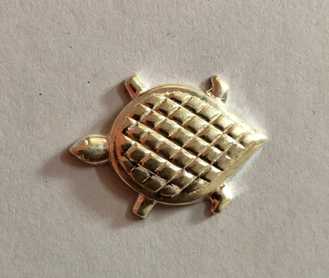 925 Silver Hindu Religious Lord Vishnus Turtle Kachua Kurma Avatar 3.1 ...