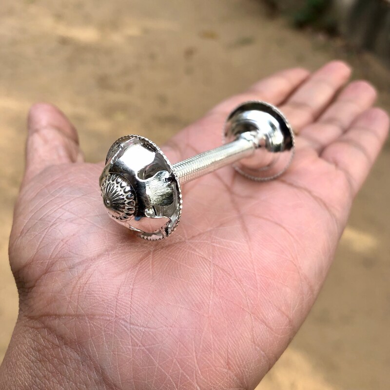Silver Baby Rattle - Etsy