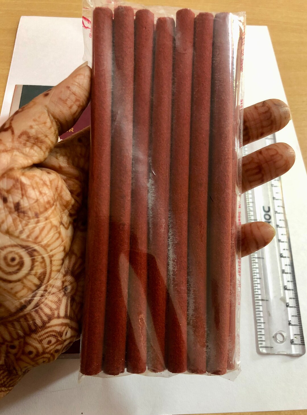Indian PREMIUM ROSE Gulab DHOOP Sticks, 100 Gm, 13-14 Pc, 6 Inch Long ...