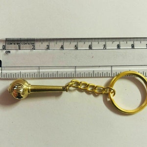 Artisan Crafted Hanuman GADA/ MACE Solid Brass Key Ring, Key Chain ...