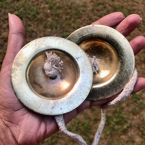 3 Inch Hand Cymbals Metal Manjira Manjeera Manjire Indian Percussion ...