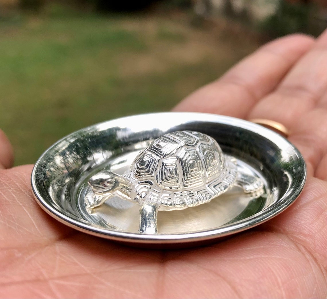 999 Silver Hindu Religious Lord Vishnus Turtle Kachua Kurma Avatar ...