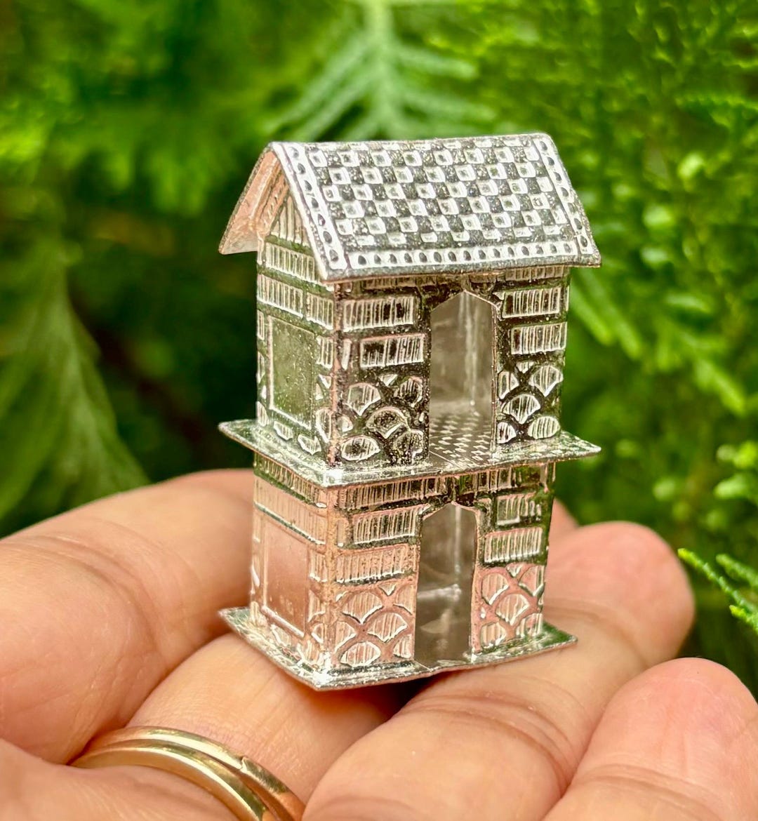 999 Pure Silver Home House Hut Ghar Jhopdi Double Storey for Vastu Grah ...