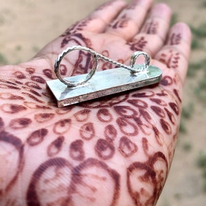 925 Silver 4 Cm Chandan Tika Tilak Stamp Mould Mold for Forehead, Hindu ...