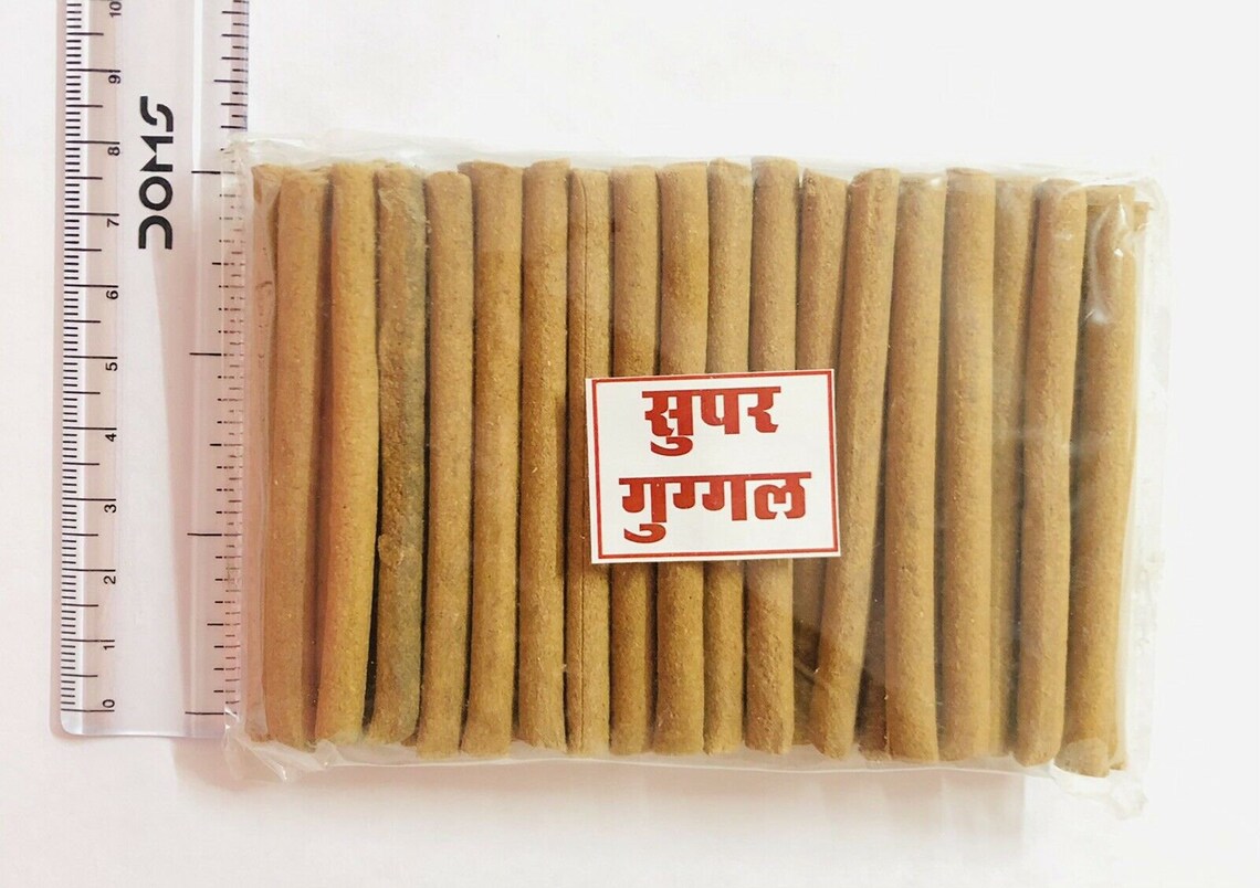 Indian Guggul Incense Sticks (45-50 Pc) - Hand Rolled, Meditation Puja ...