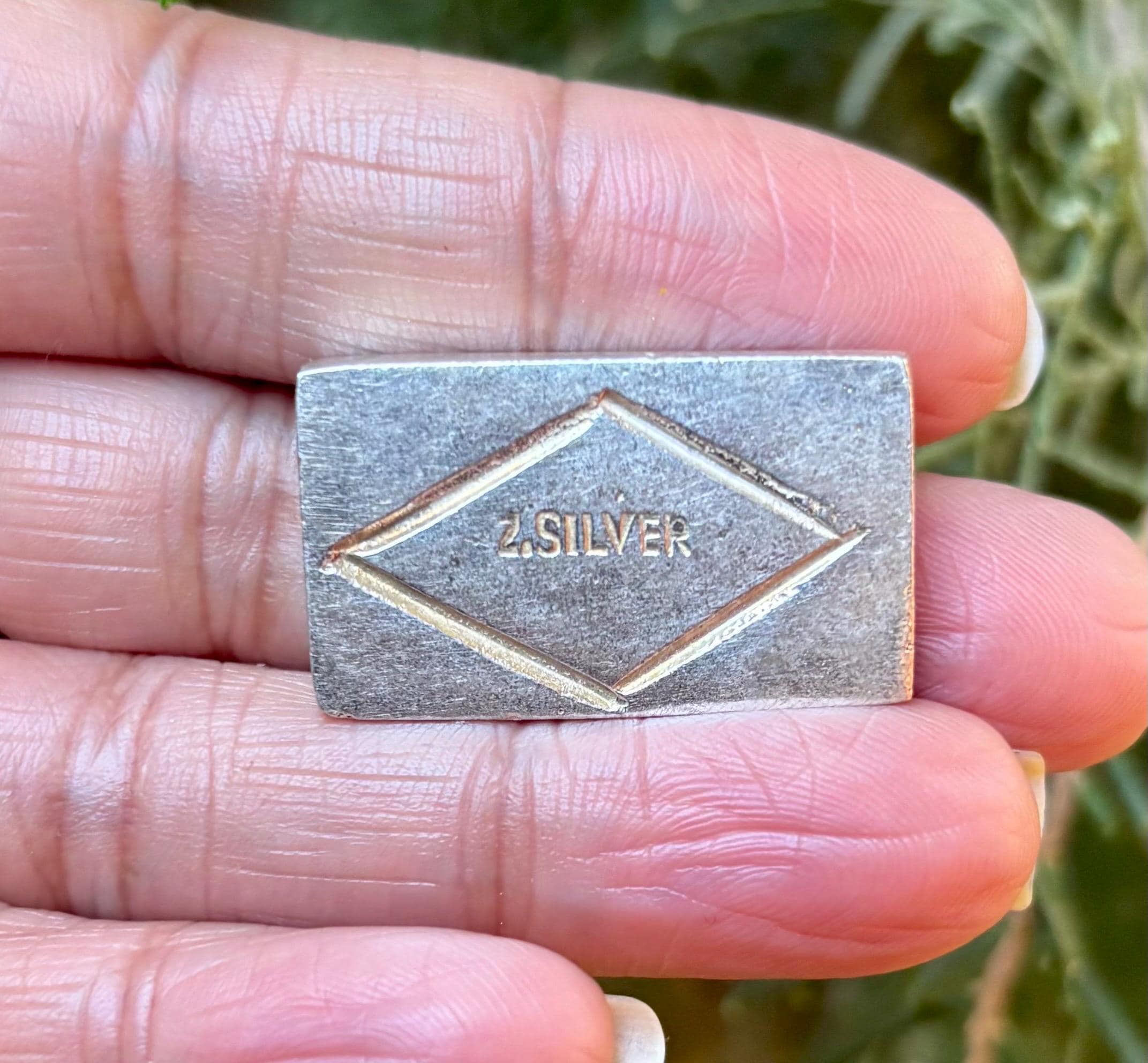 999 Pure Silver Handmade Silver Brick, Chandi Ki Int Eent, 20-21 Gram ...