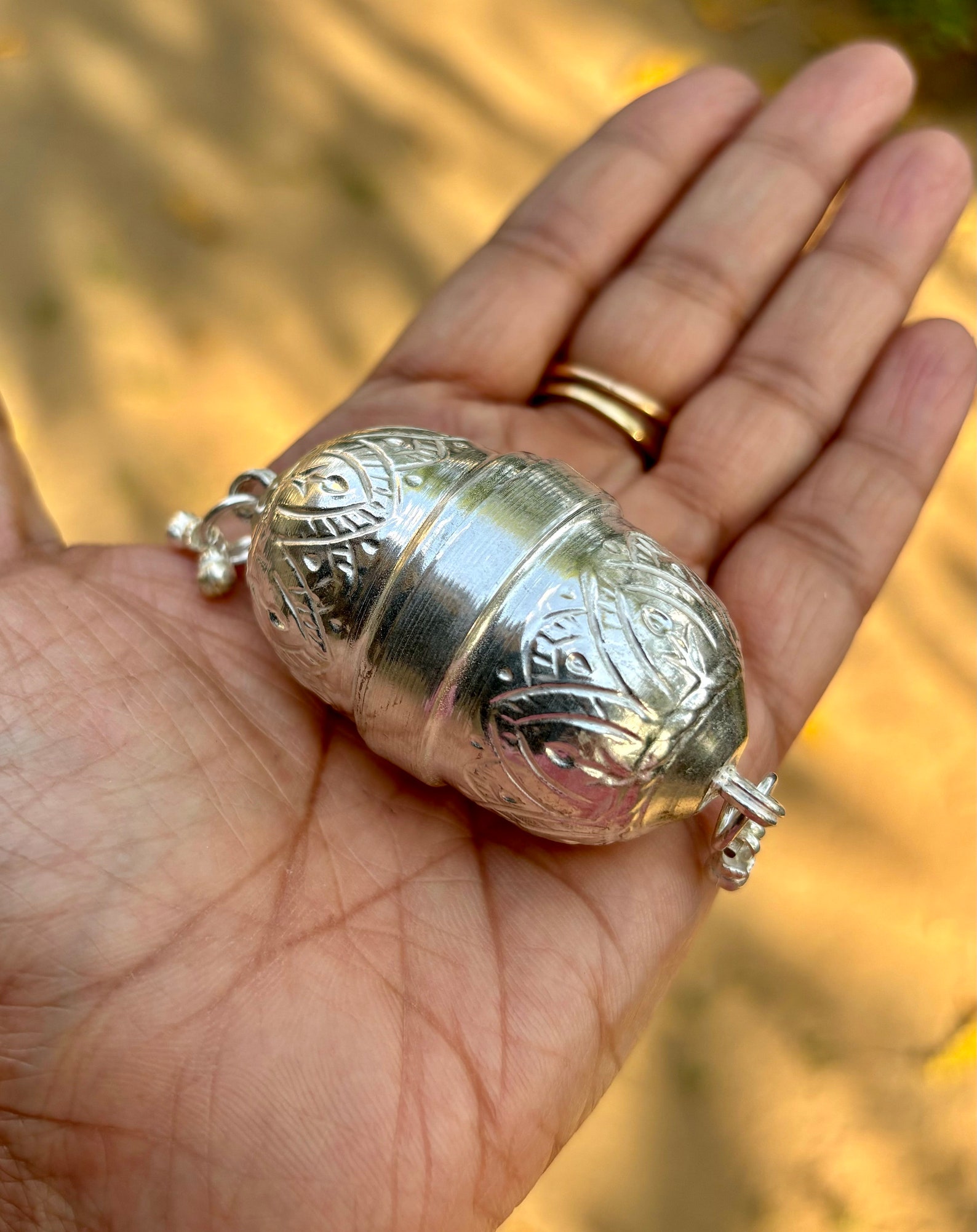 999 Silver Handmade Coconut, Hindu Religious Article, Shriphal, Nariyal ...