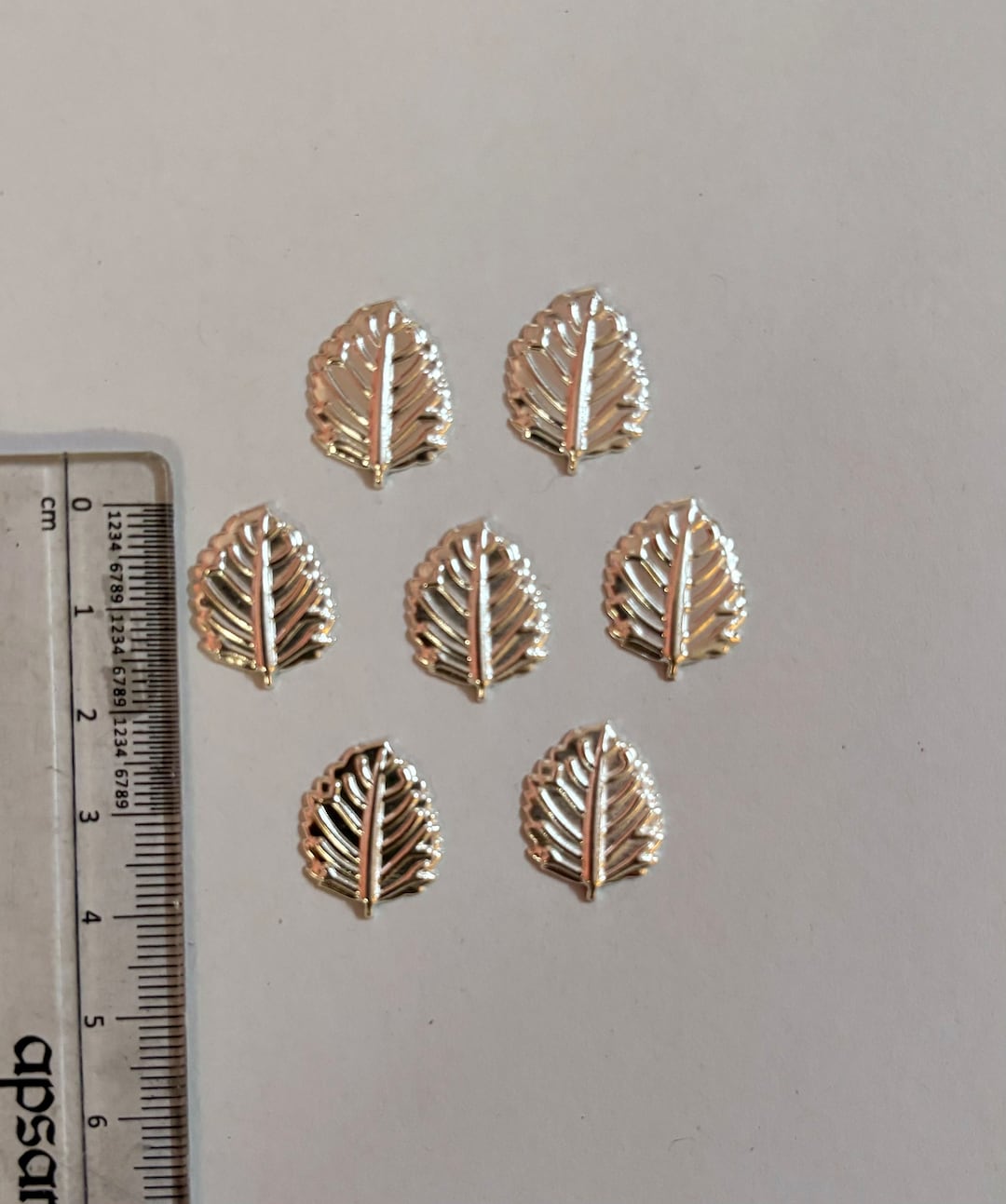 7 Pc 999 Silver Hindu Religious Lord Krishnas Tulsi Tulasi Patra Leaf ...