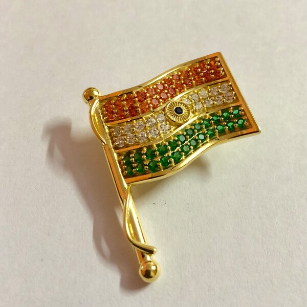 Indian Flag Pin - Etsy