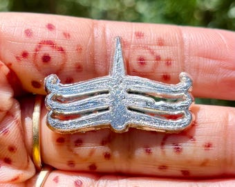 Chandan Tika Tilak Stamp Mould Mold for Forehead in Metal, Trishul, Om ...