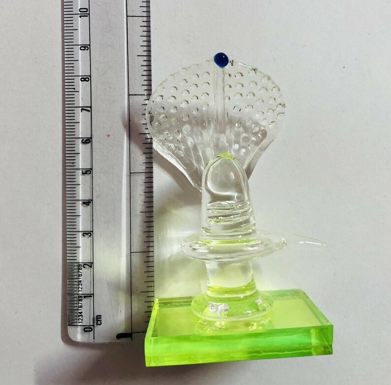 3.25 Inch Glass Shivling Hindu God Shiva Lingam With Snake - Etsy