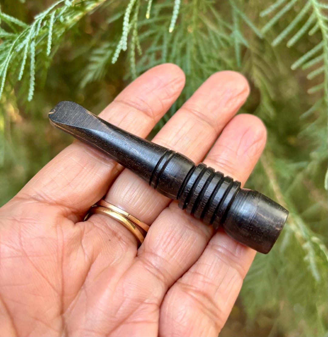 1 PC Handmade Black Wooden Chillam, Wood Chilam Hookah Smoking Pipe ...