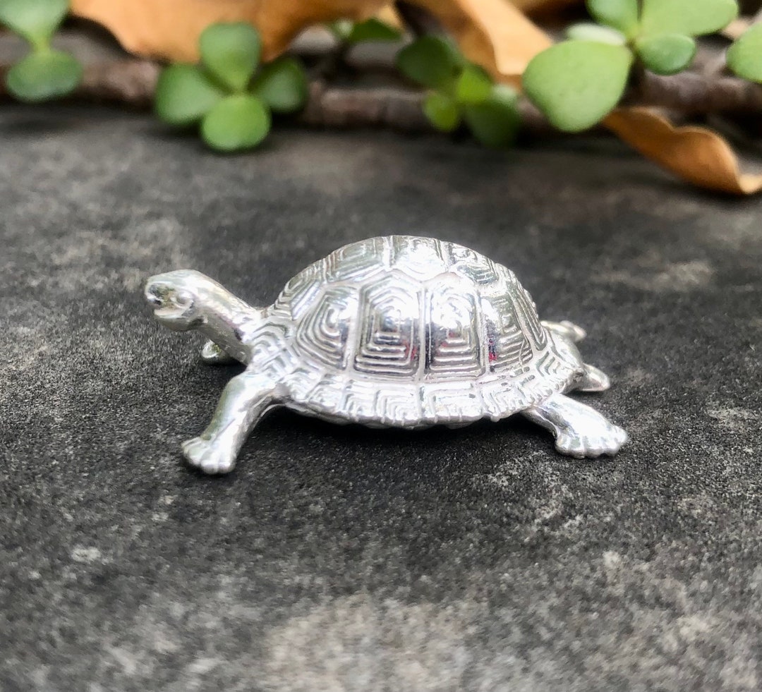 999 Silver Hindu Religious Lord Vishnus Turtle Kachua Kurma Avatar 3.5 ...