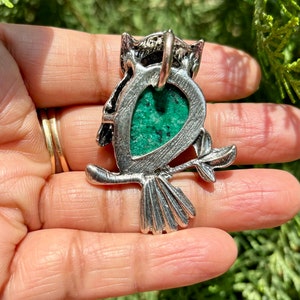 Oxidized Silver Hindu Religious Lakshmi's Ullu Owl Pendant Locket, RUBY ...