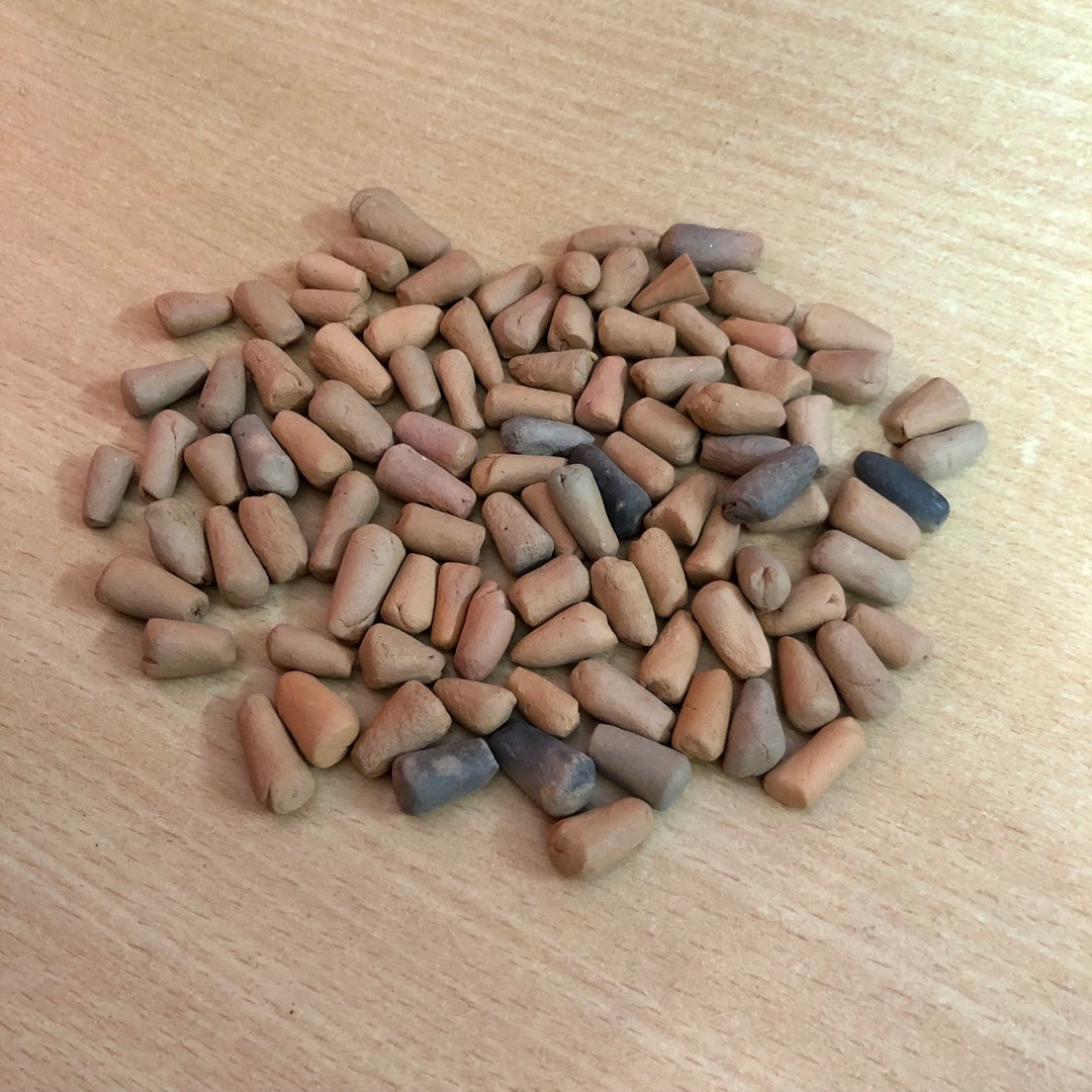 100 Pc Handmade Clay Terracotta Pebble Screen Stone Filters for Chilam ...