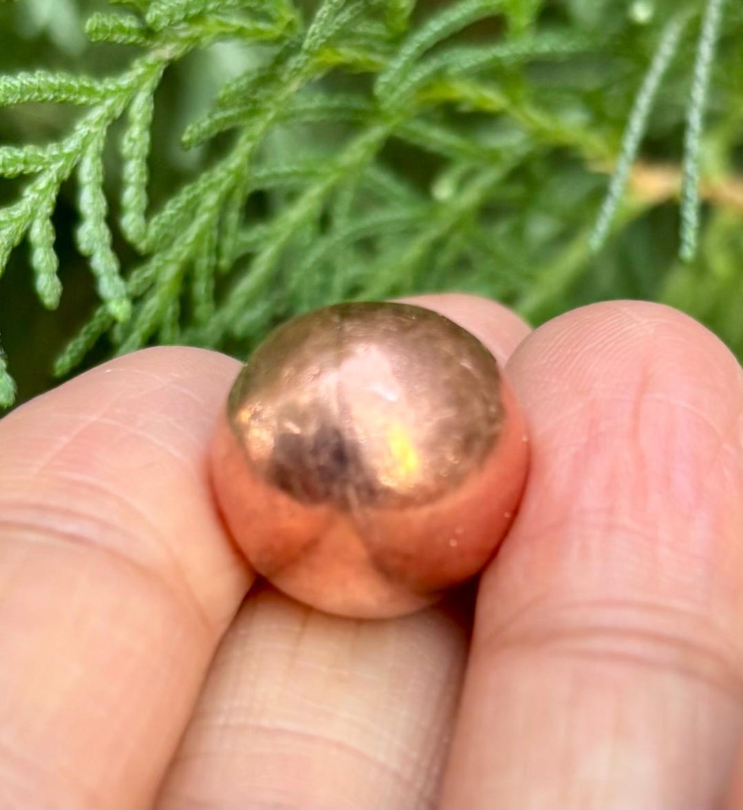 999 Pure Copper Ball, Solid Sphere, Chakra Healing, 1 Pc, 15-16 Gm, 15 ...