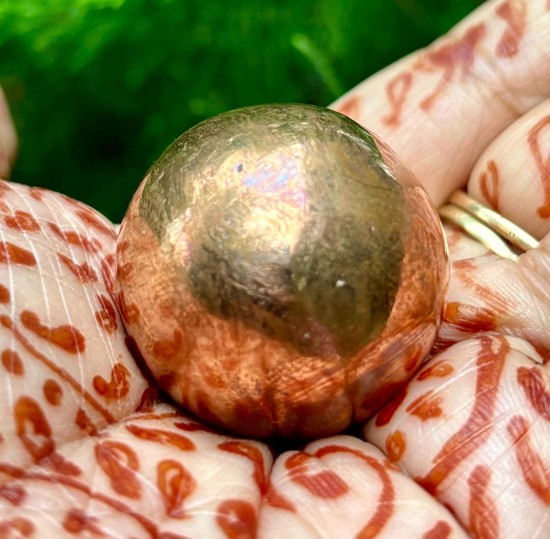 999 Pure Copper Ball, Solid Sphere, Chakra Healing, 1 Pc, 140 Gm, 31 Mm ...