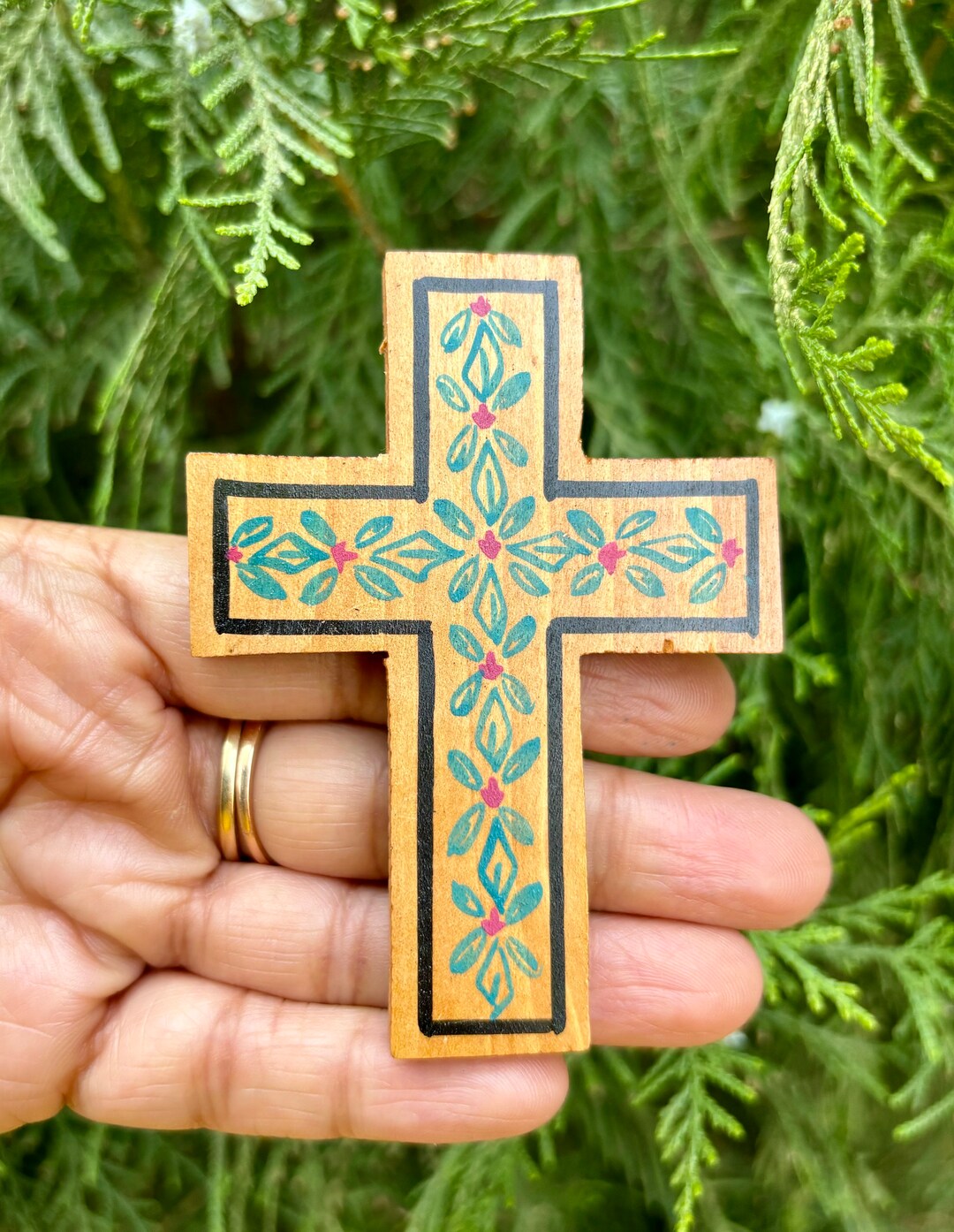 1 Pc Wood CROSS Pendant, Jesus Christ, Wooden Locket Handmade, 8 Cm ...