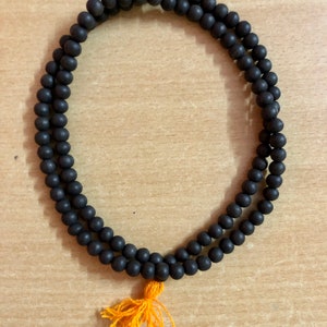 Original Ebony Wood 108+1 Beads 8 Mm, Natural Karungali Malai Mala ...