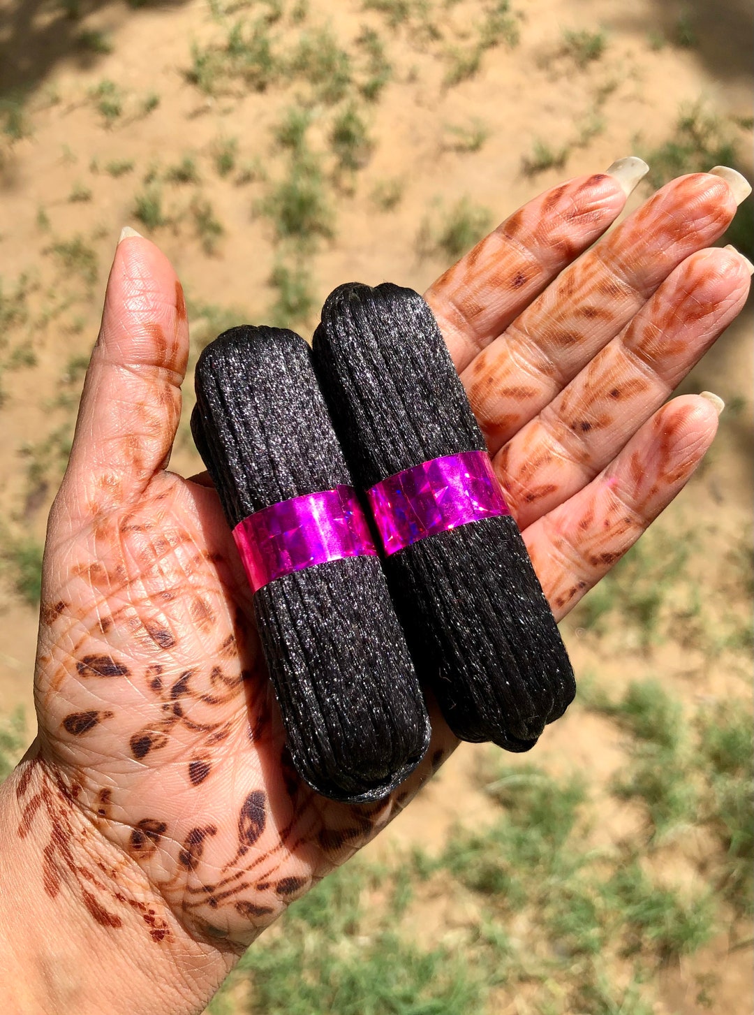 2 Pc Black Color Silk MOLI MAULI KALAWA Raksha Sutra Sacred Thread for ...