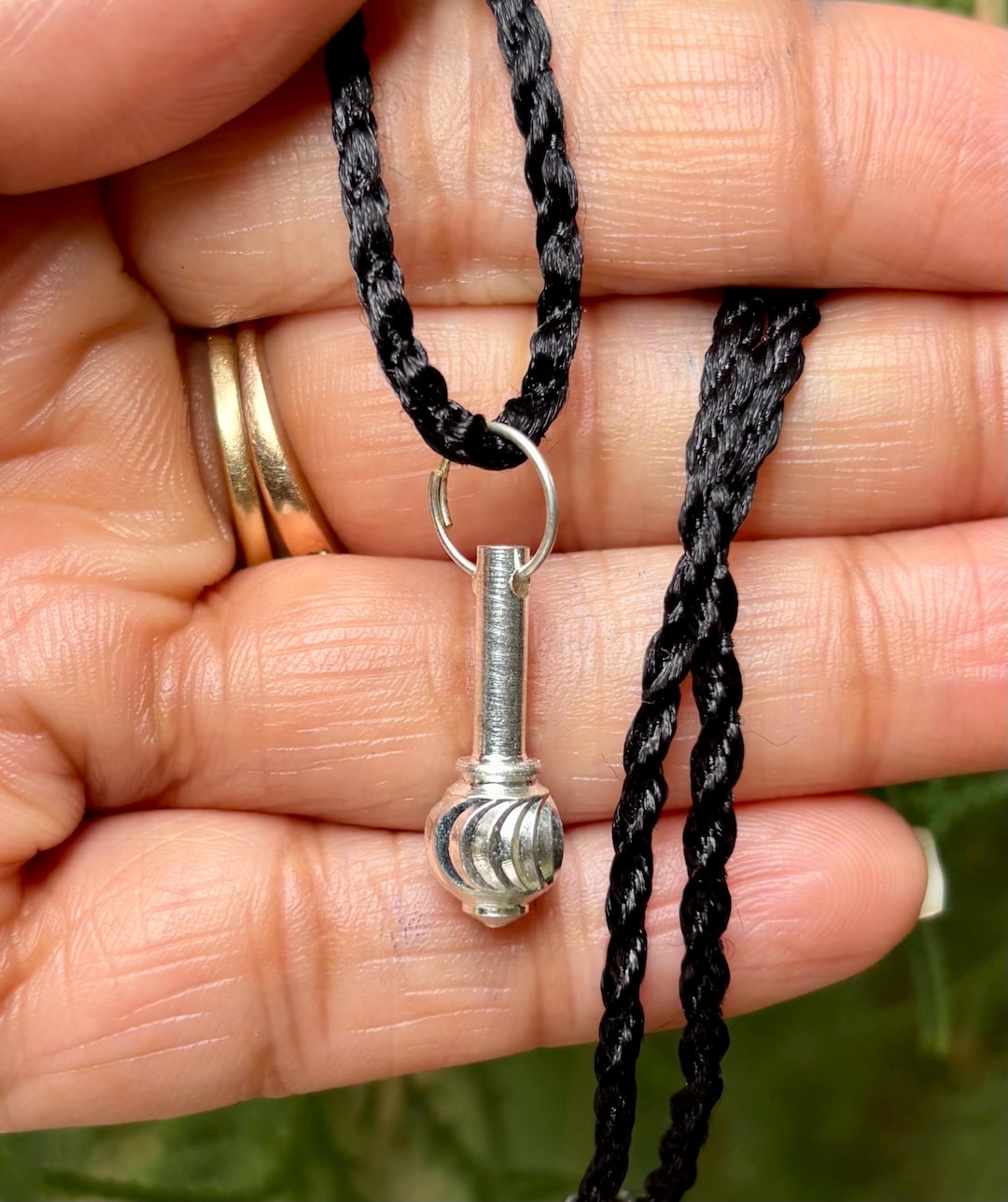 925 Sterling Silver Plated Lord Hanuman Gada Mace Pendant Jewelry ...