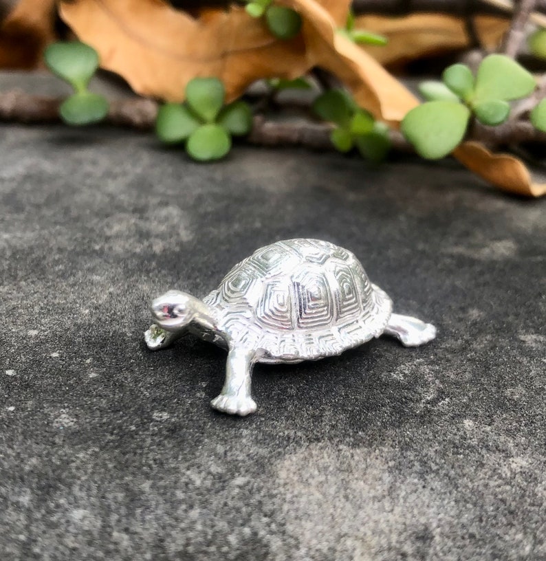 999 Silver Hindu Religious Lord Vishnus Turtle Kachua Kurma Avatar 3.5 ...