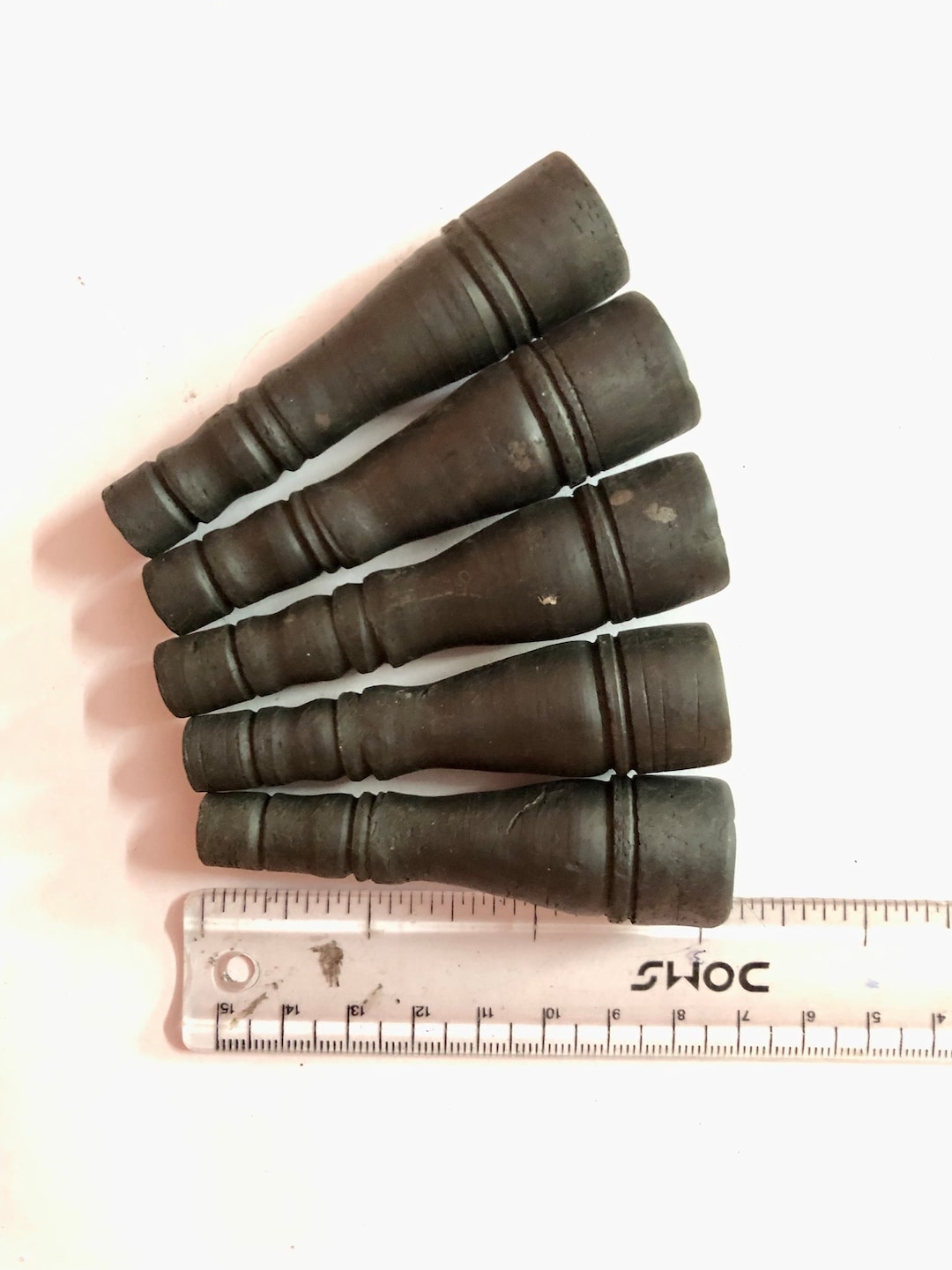 5 PC 3" Handmade Clay Chilam Chillam Chillum Smoking Pipe Terracotta ...