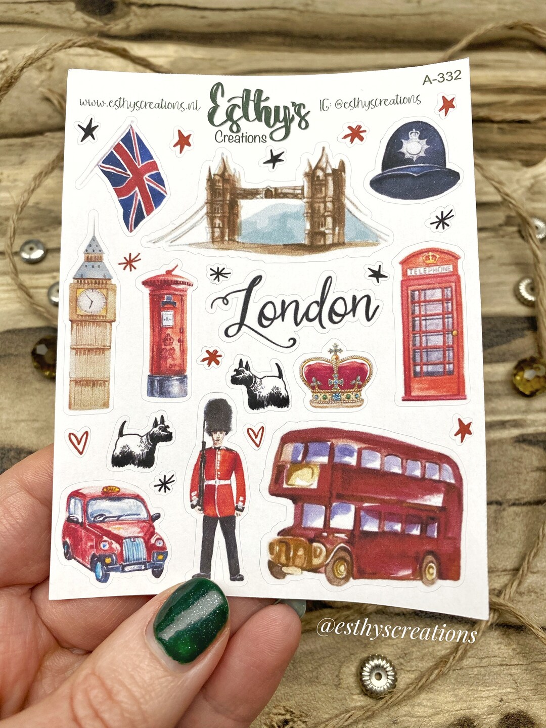 London Stickers, Travel Stickers, City Trip Stickers, Towerbridge ...