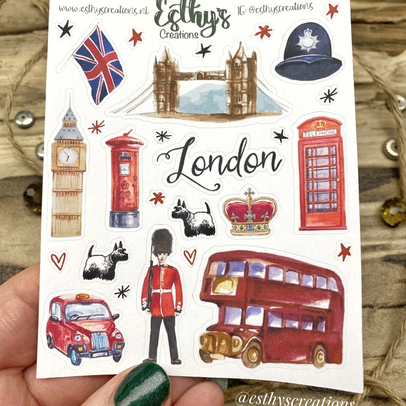London Stickers - Etsy