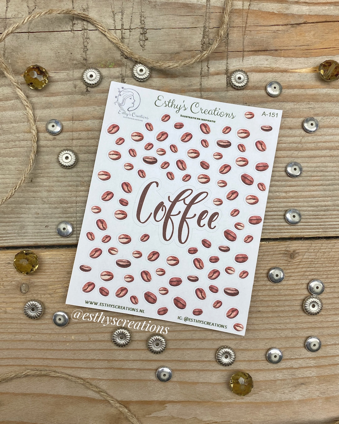 Coffee Bean Stickers Coffee Stickers Coffeelover - Etsy