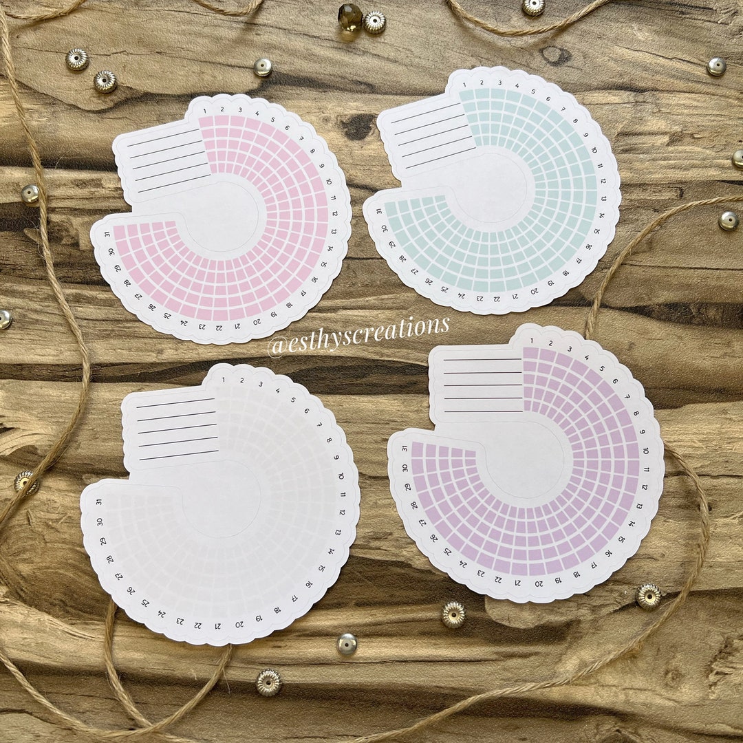 Round Tracker Stickers Habit Tracker Stickers Mood Tracker - Etsy