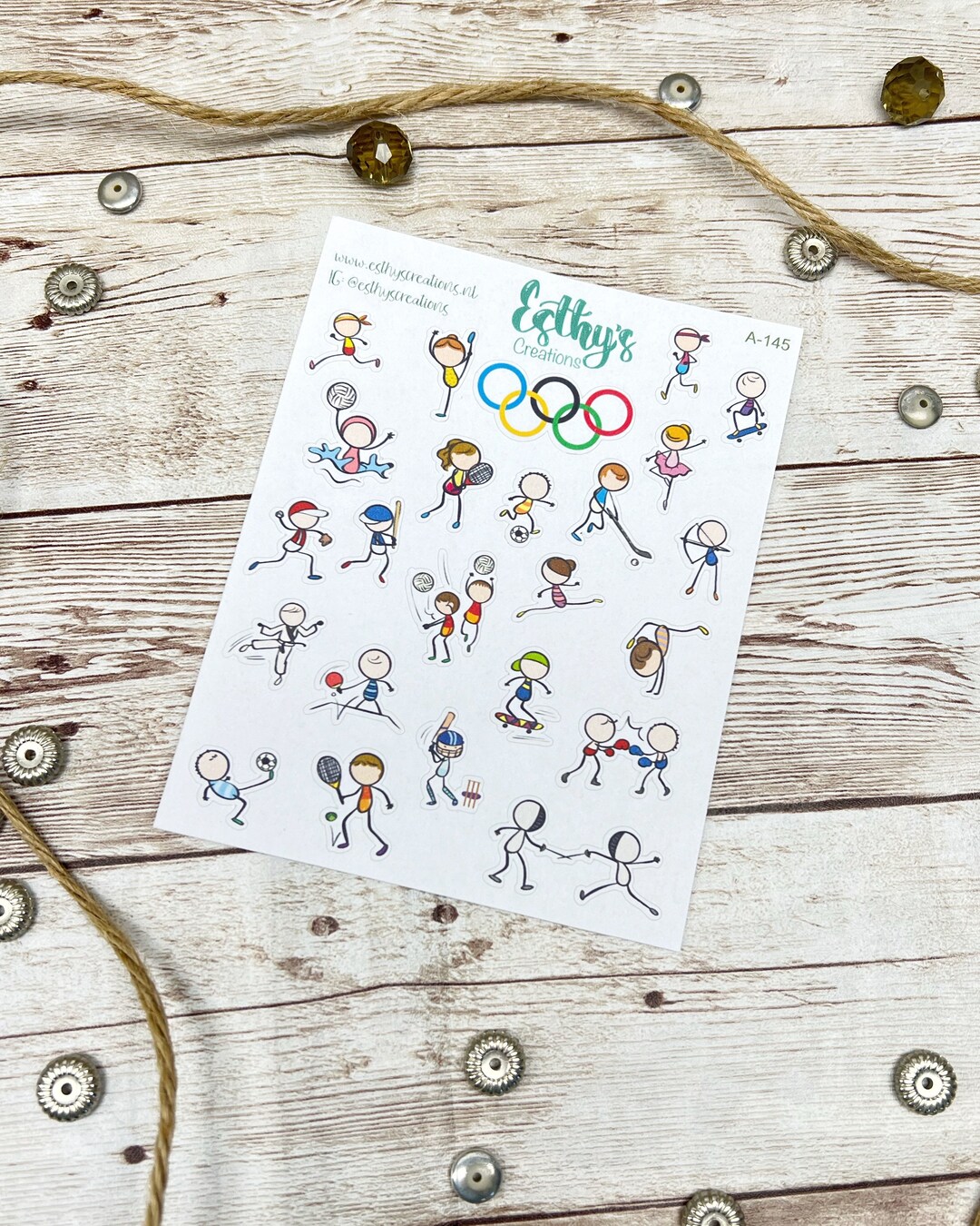 Olympic Games Stickers, Sports Stickers, Sports, Bujo Stickers, Bullet ...