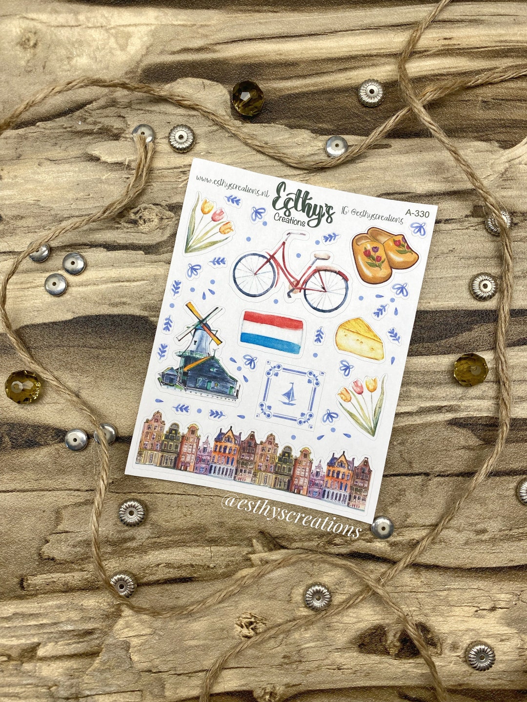 Netherlands Stickers, Holland, Dutch, Mill, Cheese, Clogs, Amsterdam ...