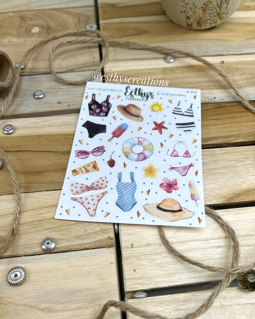 Swimwear Stickers, Bathing Suit, Bikini, Summer Stickers, Ice Cream ...