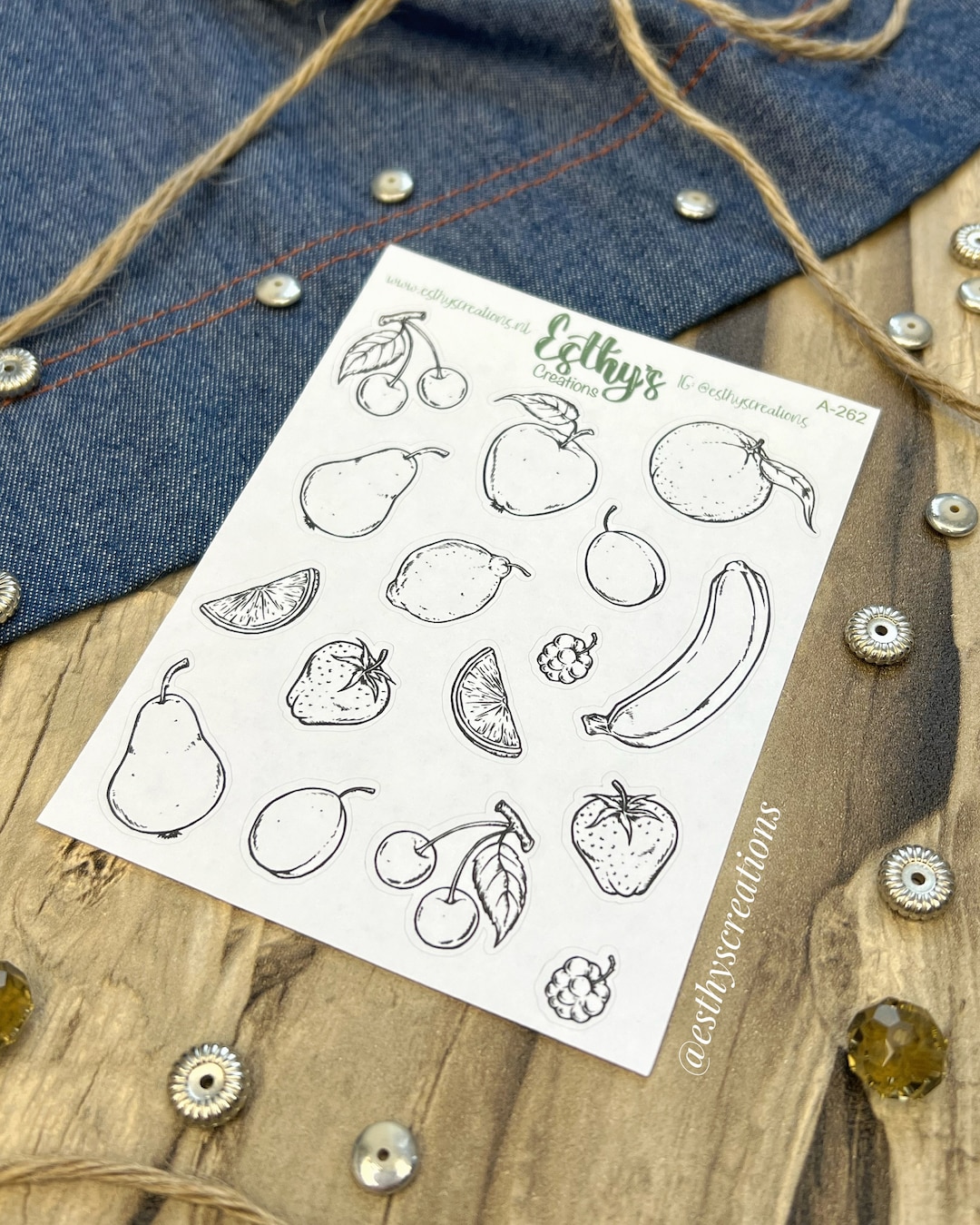 Blank Fruit Stickers Cherries Pears Apples Banana - Etsy