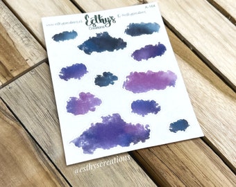Clear Rain Cloud Stickers Rainy Day Stickers Planner - Etsy
