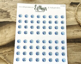Bubble Number Stickers - Etsy