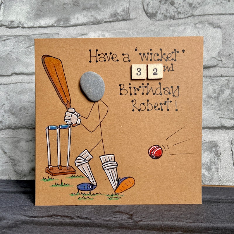 Cricket Birthday Card - Etsy UK