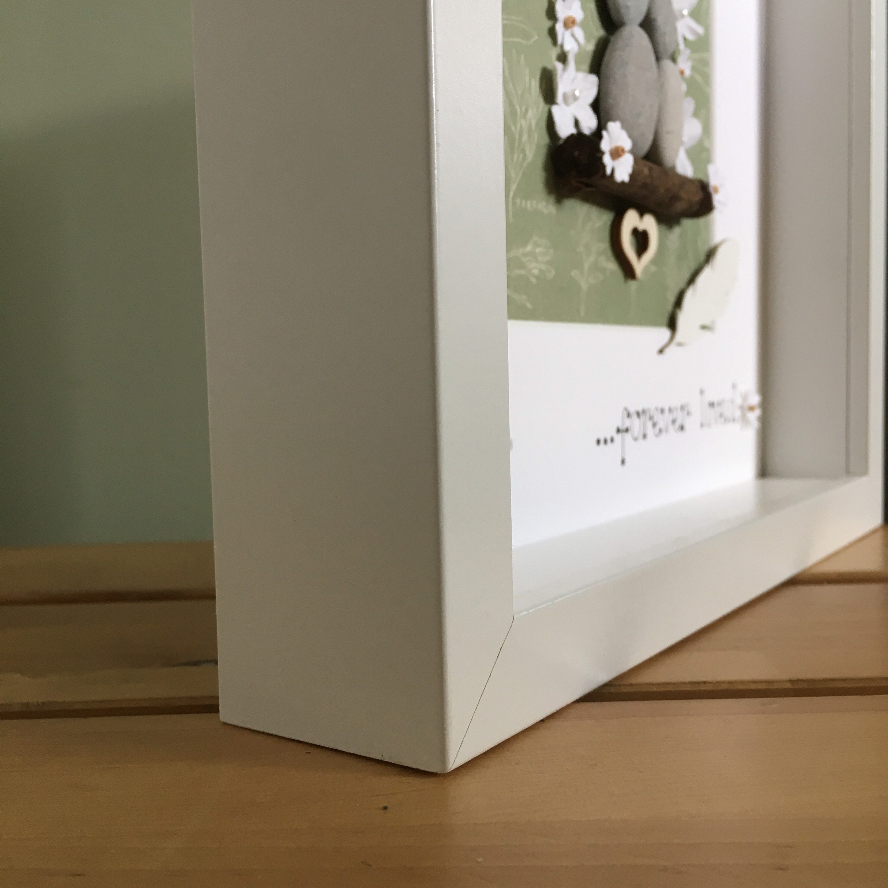 In Loving Memory Mum Memorial Pebble Frame Handmade Loss | Etsy