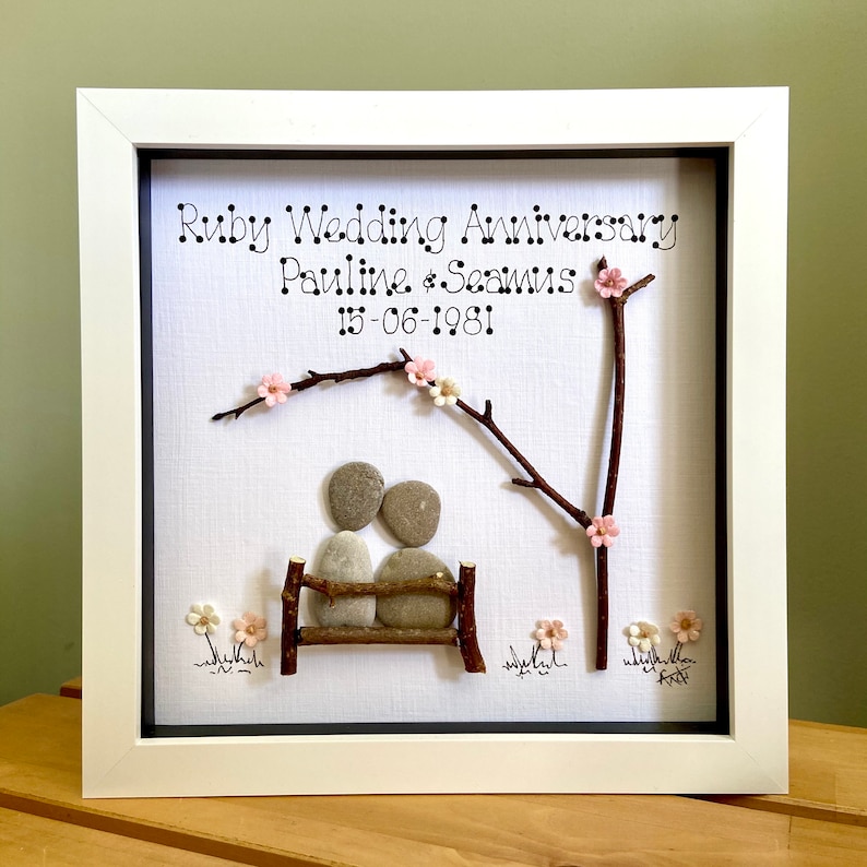 Personalised Wedding Anniversary Gift, Silver, Golden, Diamond, Ruby ...